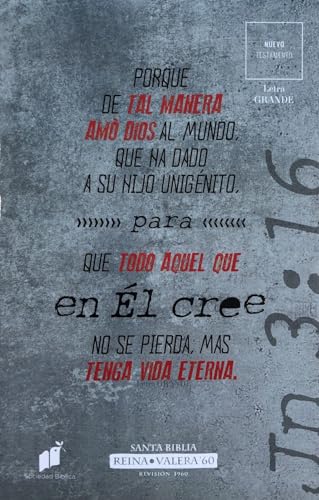 Biblia RVR 1960 Nuevo Testamento Letra Grande Juan 3:16 - RVR 1960: ... Biblia RVR 1960 Nuevo Testamento Letra Grande Juan 3:16 - RVR 1960: ...