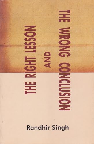 right lesson wrong conclusion - Iberlibro right lesson wrong conclusion - Iberlibro