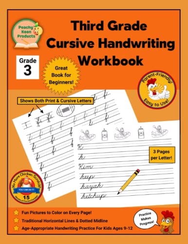 3rd Grade Cursive Handwriting Workbook: Cursive Handwriting Workbook ... 3rd Grade Cursive Handwriting Workbook: Cursive Handwriting Workbook ...